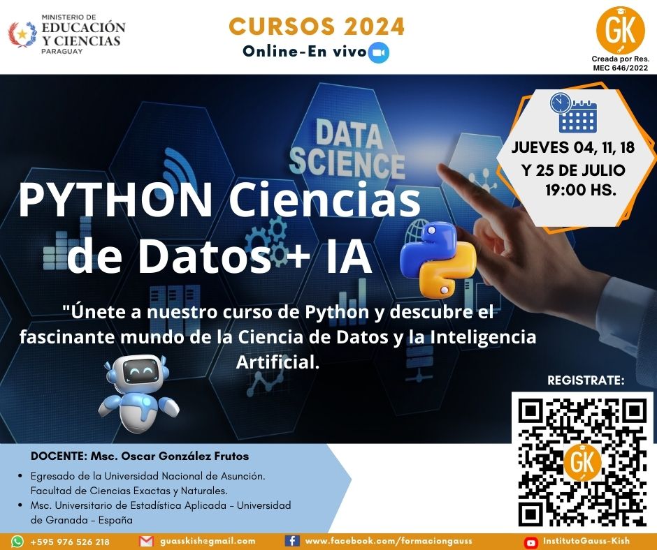 GaussVirtual: PYTHON Ciencias de Datos + IA